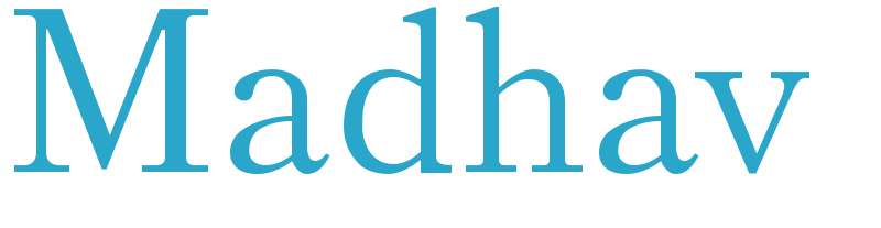 Madhav Name Logo