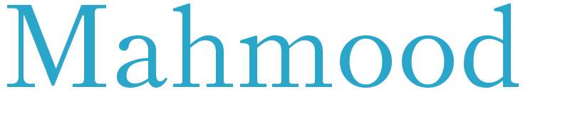 Mahmood - Name for Boys - Meaning, Popularity and Origin