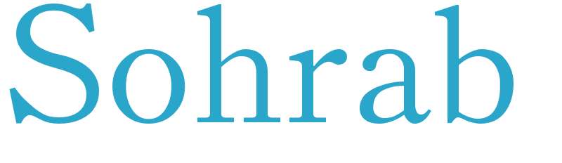 Sohrab - Name for Boys - Meaning, Popularity and Origin