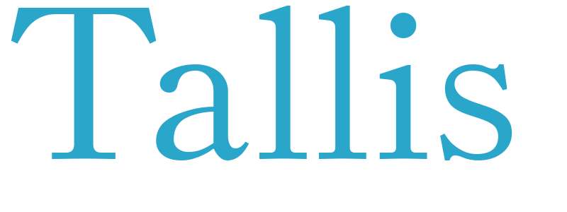 Tallis - Name for Boys - Meaning, Popularity and Origin