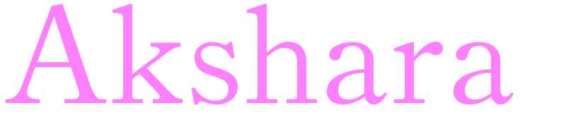 Akshara - Name for Girls - Meaning, Popularity and Origin