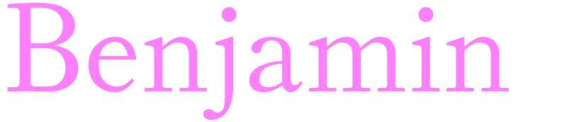 Benjamin - Name for Girls - Meaning, Popularity and Origin
