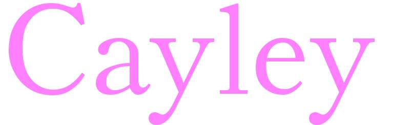 Cayley - Name for Girls - Meaning, Popularity and Origin