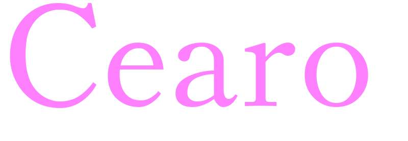 Cearo - Name for Girls - Meaning, Popularity and Origin