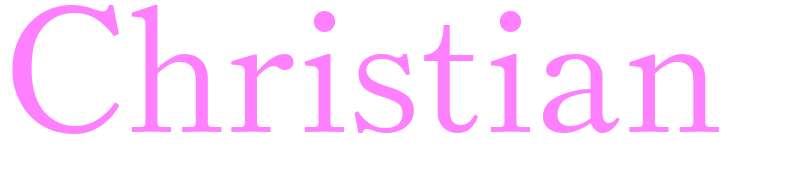 Christian - Name for Girls - Meaning, Popularity and Origin
