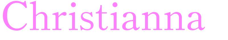 Christianna - Name for Girls - Meaning, Popularity and Origin