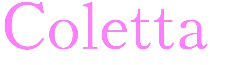 Coletta - Name for Girls - Meaning, Popularity and Origin
