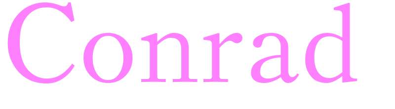 Conrad - Name for Girls - Meaning, Popularity and Origin