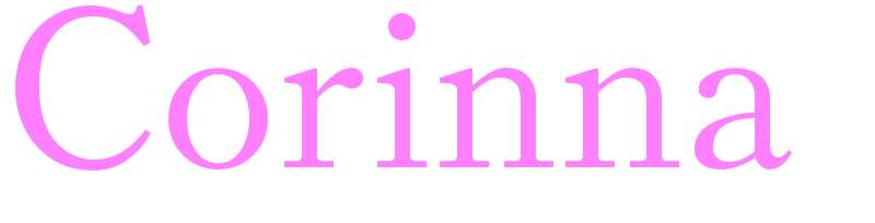 Corinna - Name for Girls - Meaning, Popularity and Origin