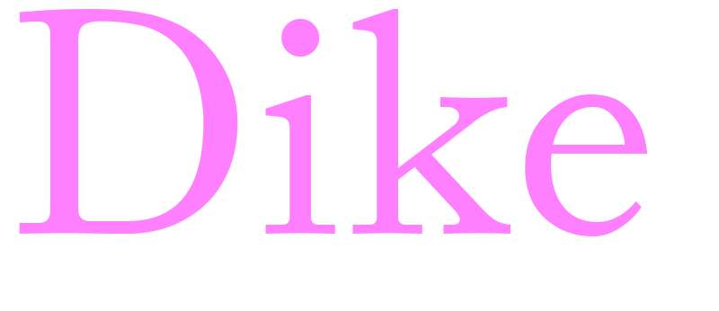 Dike - Name for Girls - Meaning, Popularity and Origin