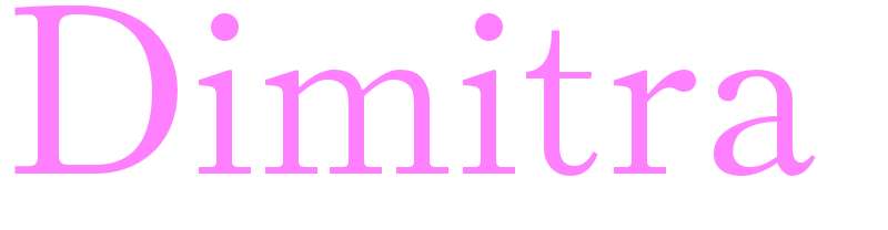 Dimitra - Name for Girls - Meaning, Popularity and Origin