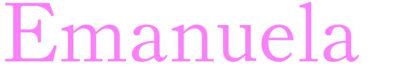 Emanuela - Name for Girls - Meaning, Popularity and Origin