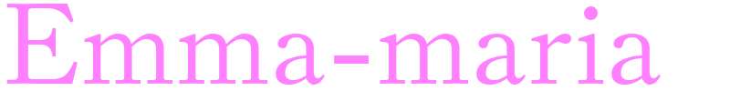 Emma-maria - Name for Girls - Meaning, Popularity and Origin
