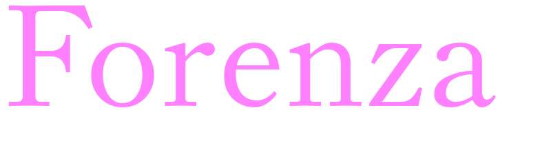 Forenza - Name for Girls - Meaning, Popularity and Origin