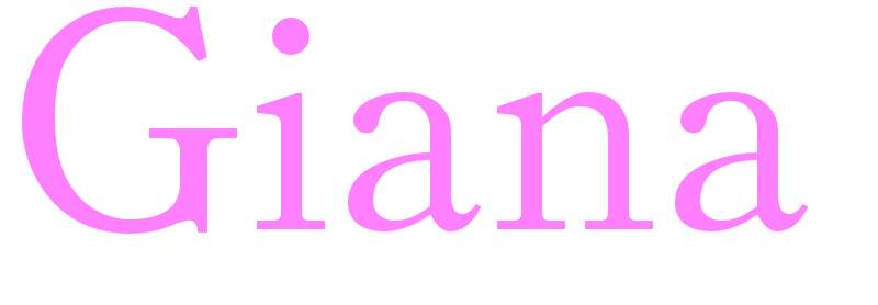 Giana - Name for Girls - Meaning, Popularity and Origin