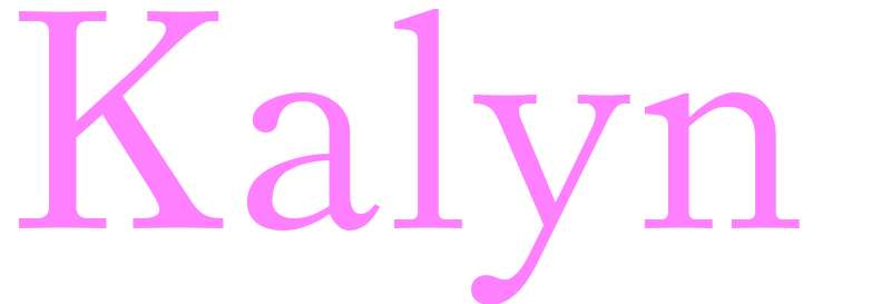 Kalyn - Name for Girls - Meaning, Popularity and Origin