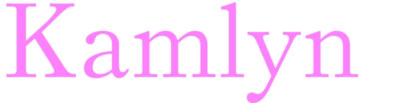 Kamlyn - Name for Girls - Meaning, Popularity and Origin