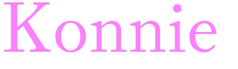 Konnie - Name for Girls - Meaning, Popularity and Origin