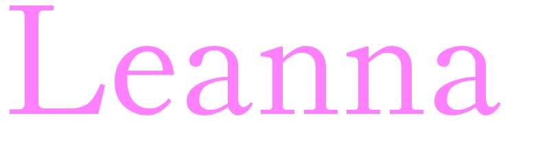 Leanna - Name for Girls - Meaning, Popularity and Origin