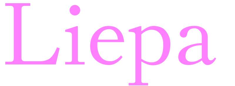 Liepa - Name for Girls - Meaning, Popularity and Origin