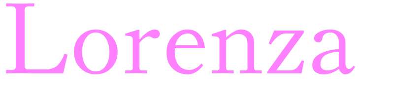 Lorenza - Name for Girls - Meaning, Popularity and Origin
