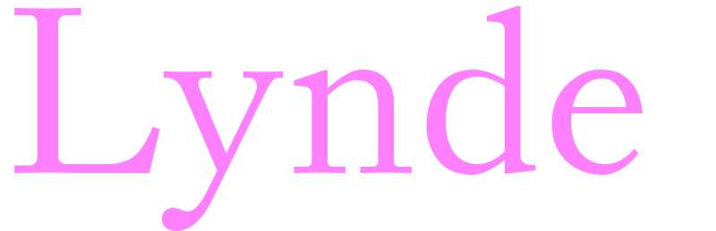 Lynde - Name for Girls - Meaning, Popularity and Origin
