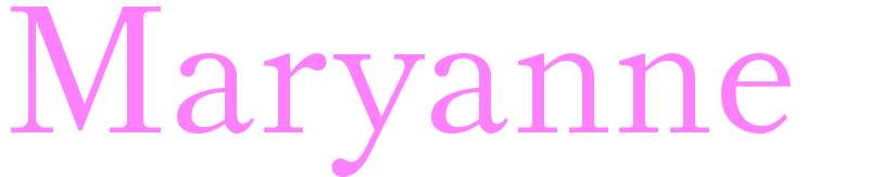 Maryanne - Name for Girls - Meaning, Popularity and Origin