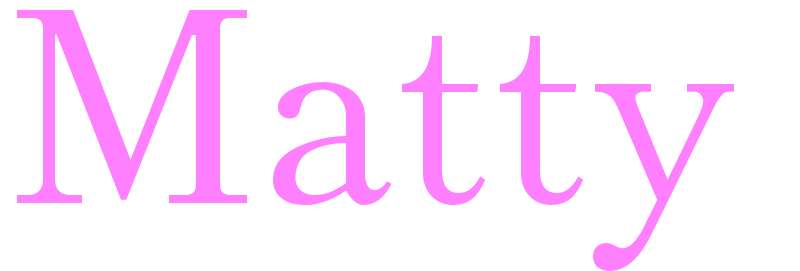 Matty - Name for Girls - Meaning, Popularity and Origin