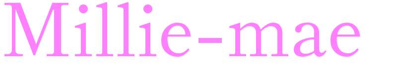 Millie-mae - Name for Girls - Meaning, Popularity and Origin