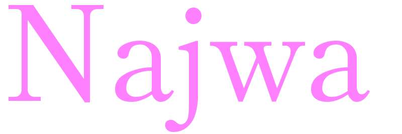 Najwa - Name for Girls - Meaning, Popularity and Origin