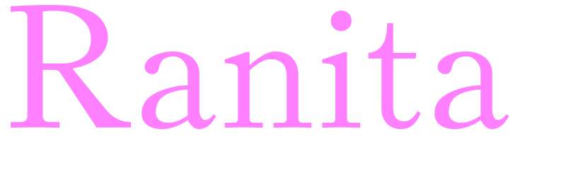 Ranita - Name for Girls - Meaning, Popularity and Origin
