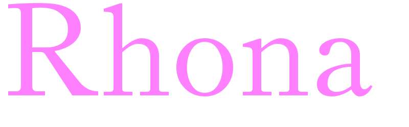 Rhona - Name for Girls - Meaning, Popularity and Origin