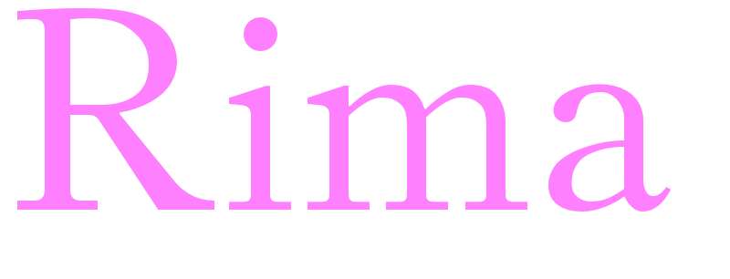 Rima - Name for Girls - Meaning, Popularity and Origin