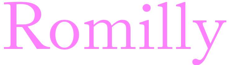 Romilly - Name for Girls - Meaning, Popularity and Origin