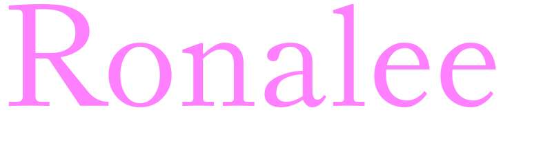 Ronalee - Name for Girls - Meaning, Popularity and Origin