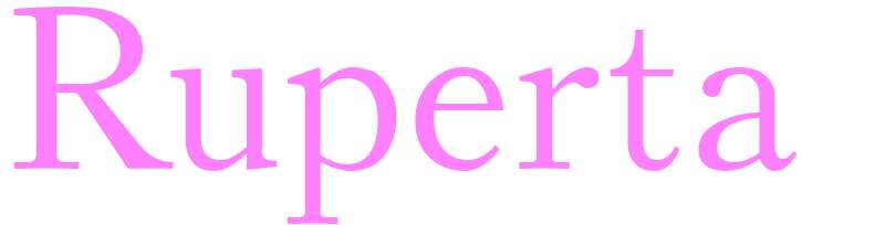 Ruperta - Name for Girls - Meaning, Popularity and Origin
