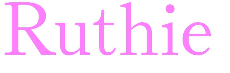 Ruthie - Name for Girls - Meaning, Popularity and Origin