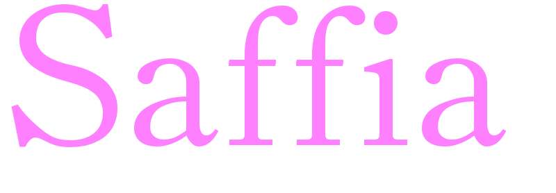 Saffia - Name for Girls - Meaning, Popularity and Origin