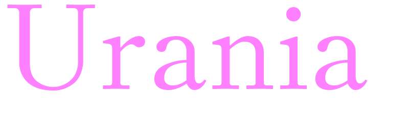 Urania - Name for Girls - Meaning, Popularity and Origin
